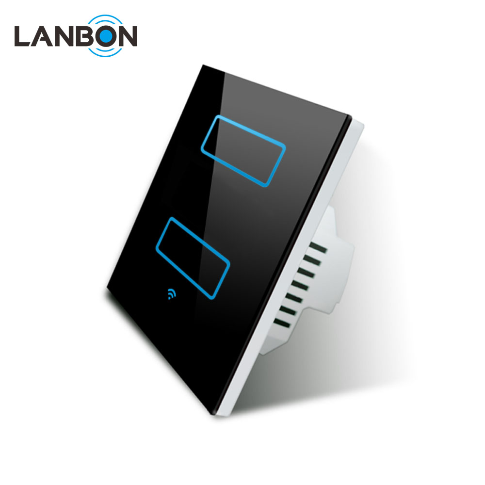 L6 2 Gang WiFi Smart Switch(Square)-Shenzhen Lanbon Hi-Tech Co., Ltd.