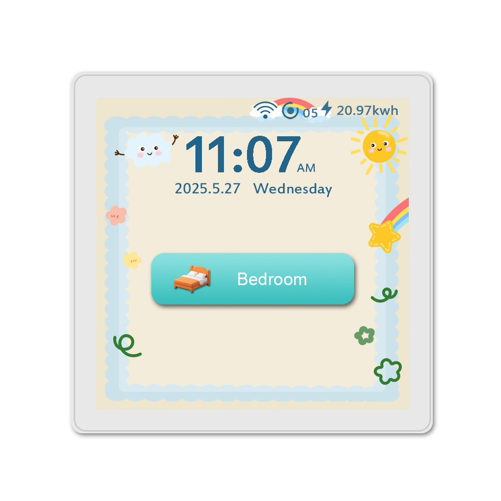 L10 6 in 1 LCD Smart Switch White EUR-Shenzhen Lanbon Hi-Tech Co., Ltd.